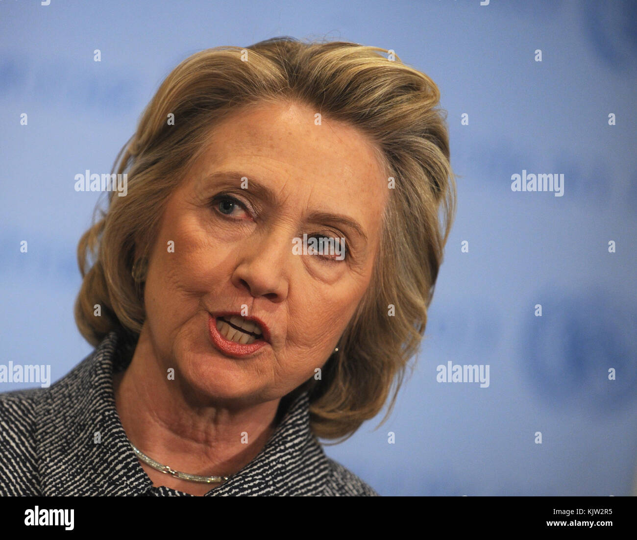 Hillary clinton press conference on email controversy hi-res stock ...