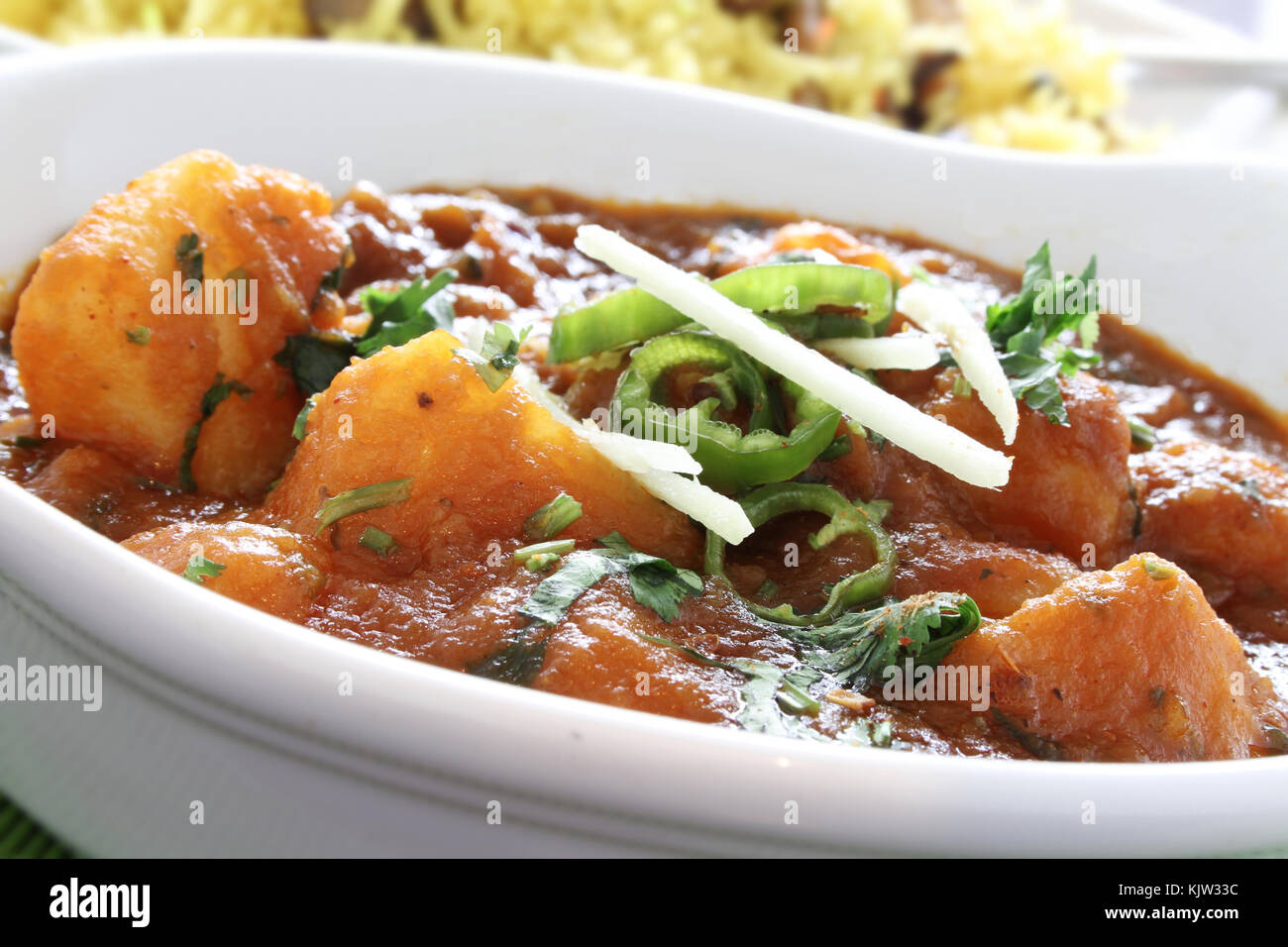 Traditional Indian curry meal Stock Photo - Alamy