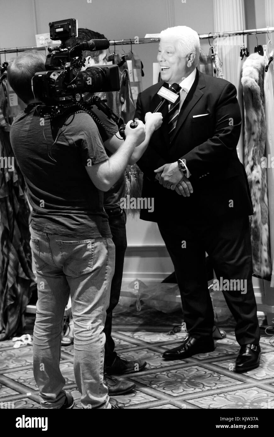 New York, NY - September 11, 2017: Designer Dennis Basso gives an ...