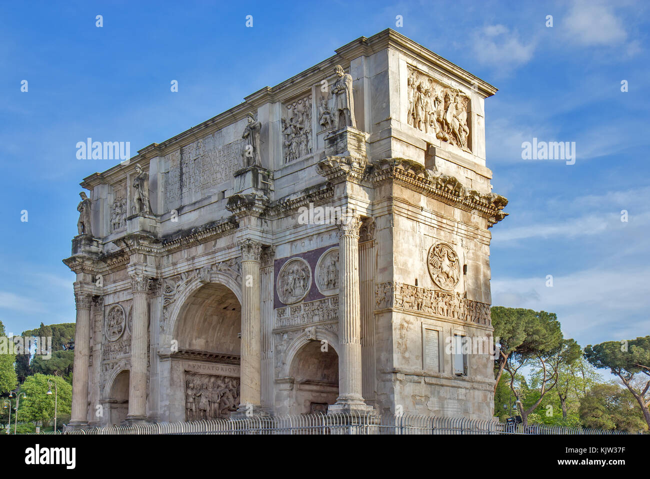 Triumphal Arch of Constantine in Rome, Italy Stock Photo - Alamy