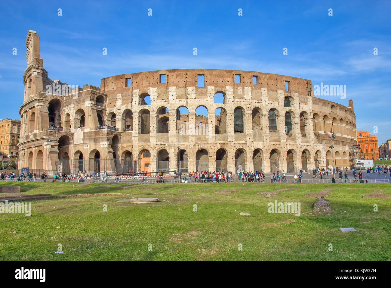 The Colosseum amphiteater in Rome, Italy Stock Photo - Alamy