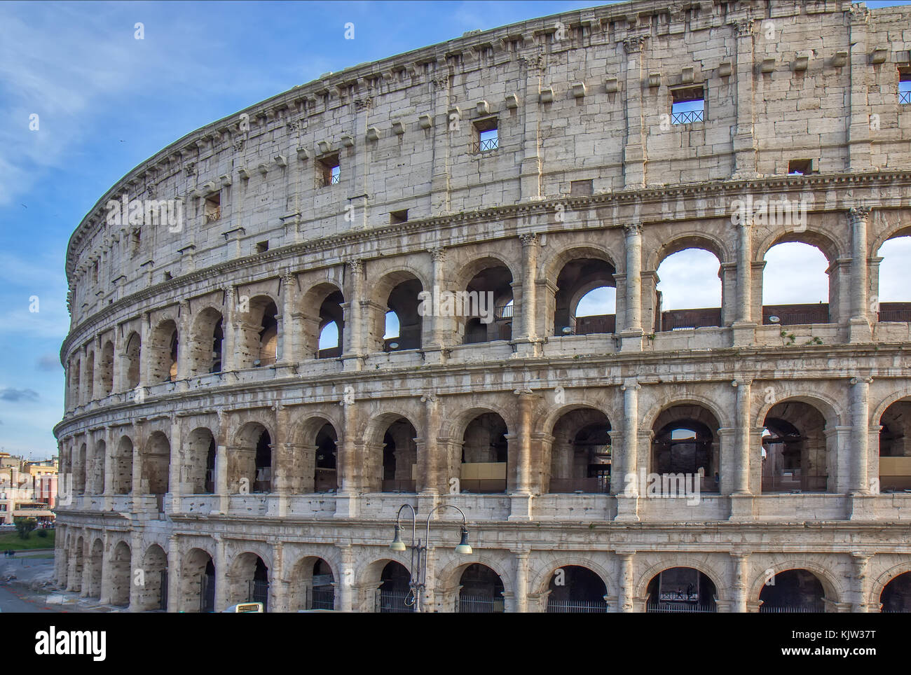 Part of the Roman Colosseum amphiteater in Rome, Italy Stock Photo - Alamy