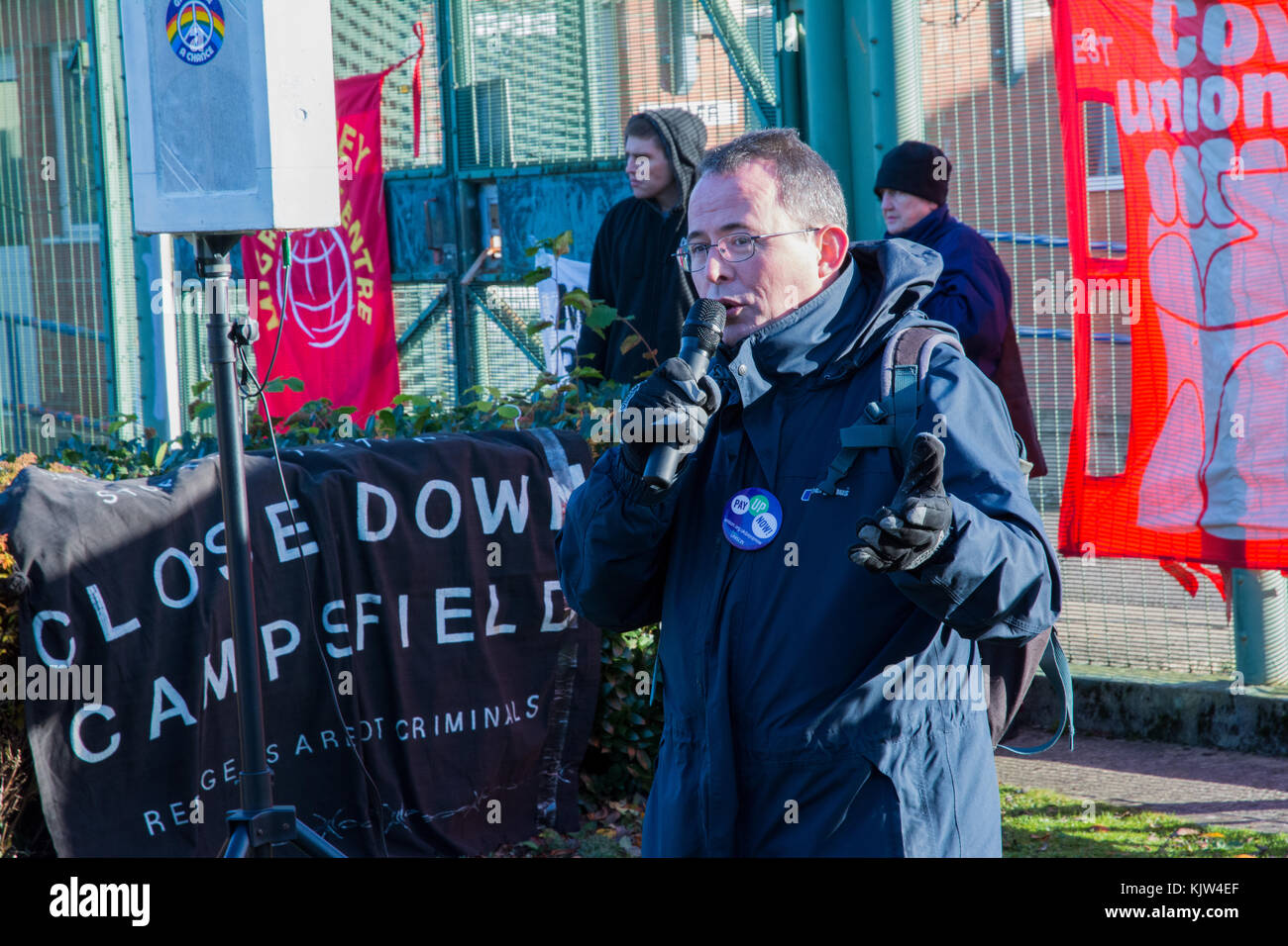 Campsfield house detention centre protest hi-res stock photography and ...