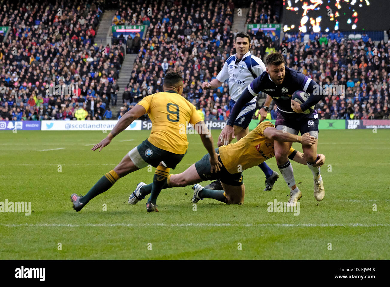 Edinburgh, BT Murrayfield Stadium, UK. 25th November, 2017. Autumn ...