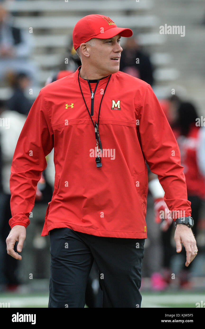 College Park, Maryland, USA. 25th Nov, 2017. Maryland Head Coach DJ ...