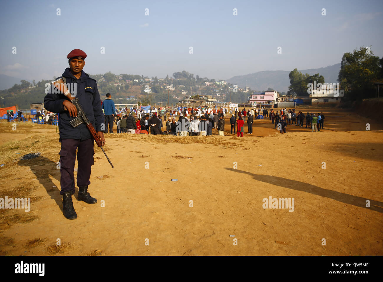 Nepal police personnel guards hi-res stock photography and images - Alamy