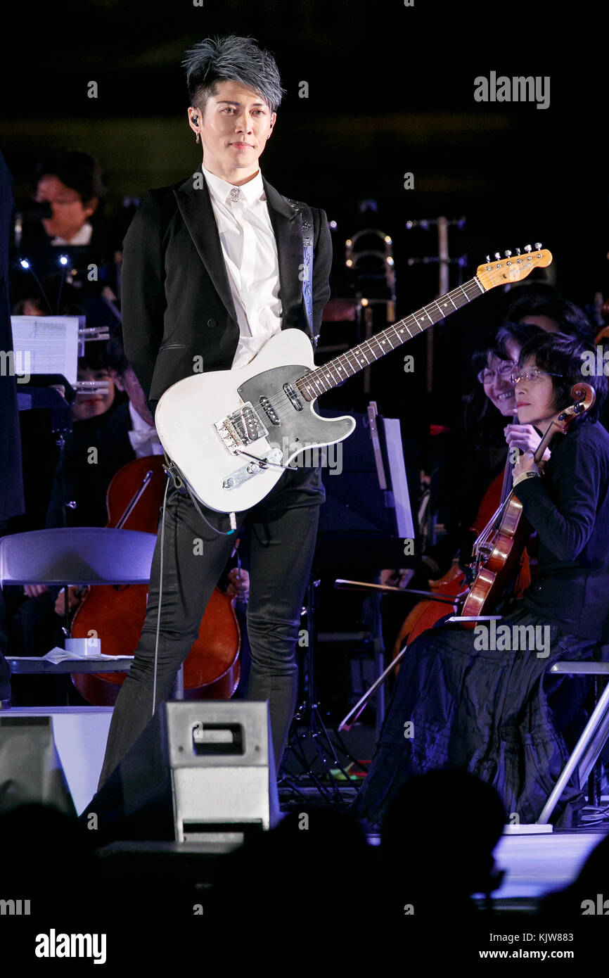Tokyo, Japan. 26th Nov, 2017. Japanese singer-songwriter Miyavi attends ...