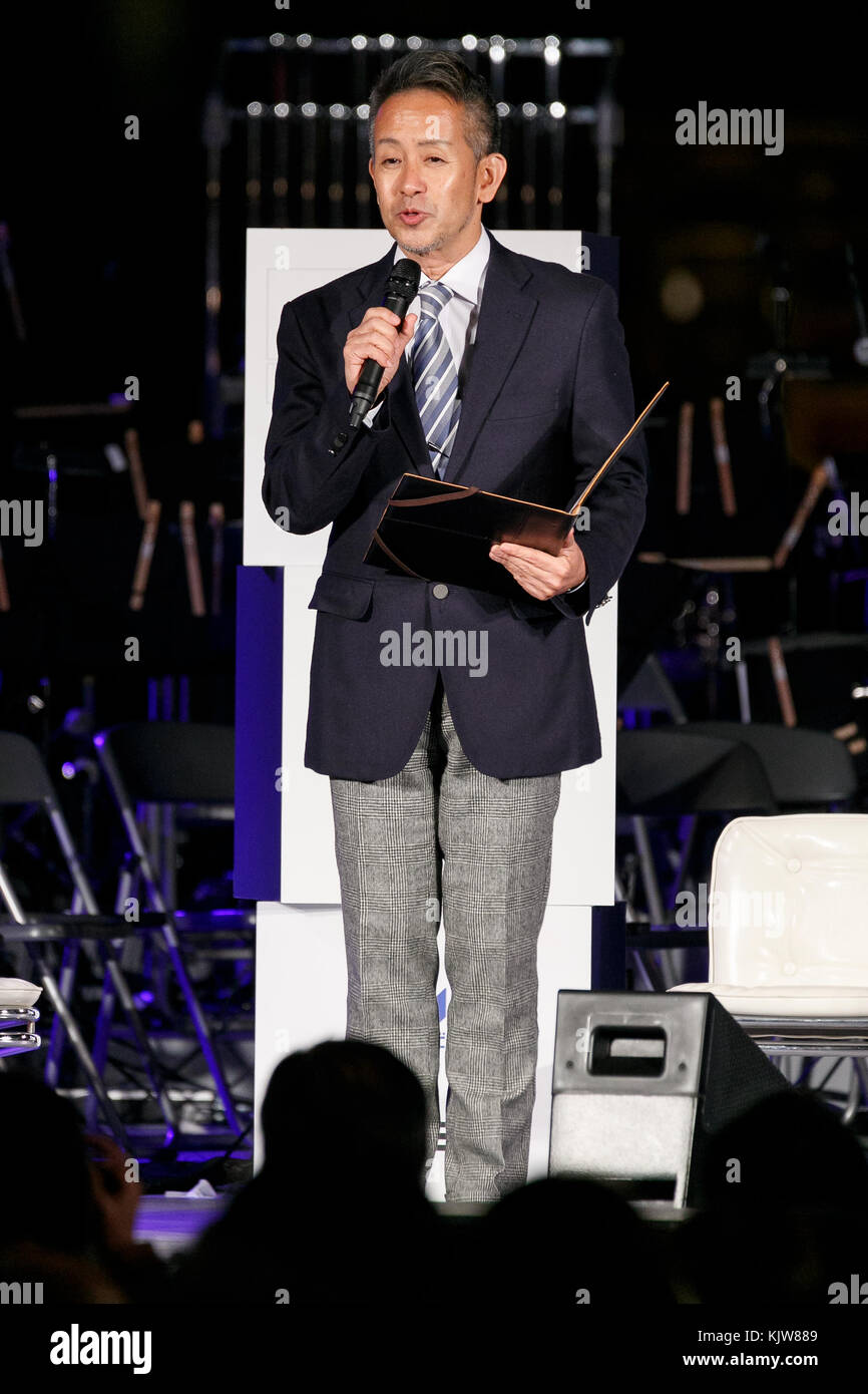 Tokyo, Japan. 26th Nov, 2017. Amon Miyamoto speaks during the 1000 Days ...