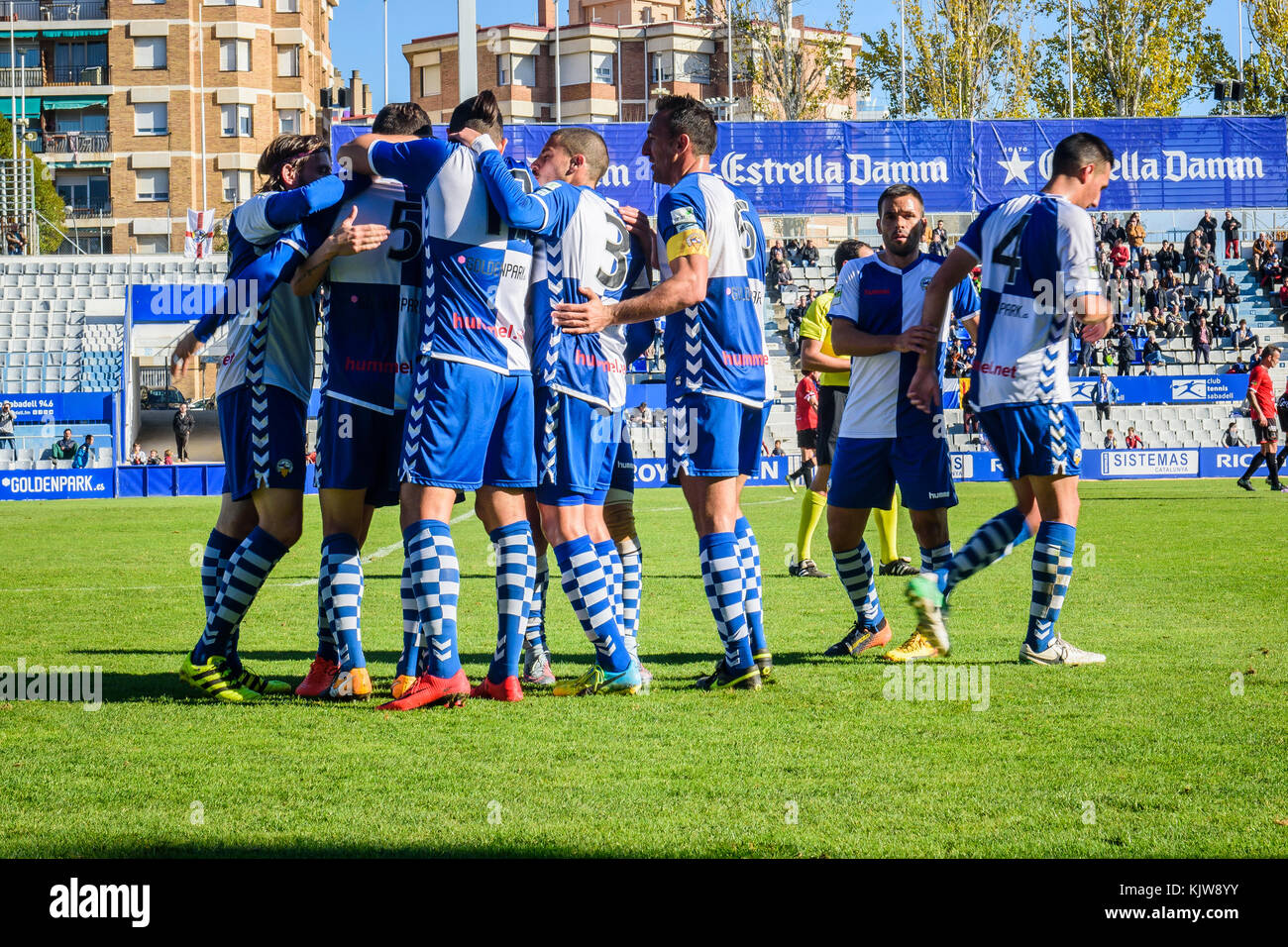 Sabadell, Spain. 26th Nov, 2017. Aleix Coch goal. Football/Soccer ...