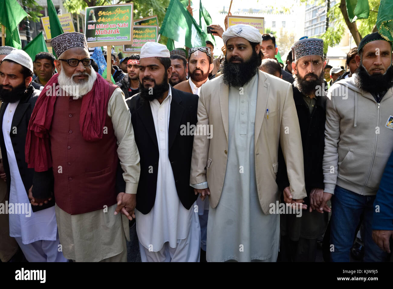 Athens, Greece, 26th November, 2017. Pakistanis living in Greece ...