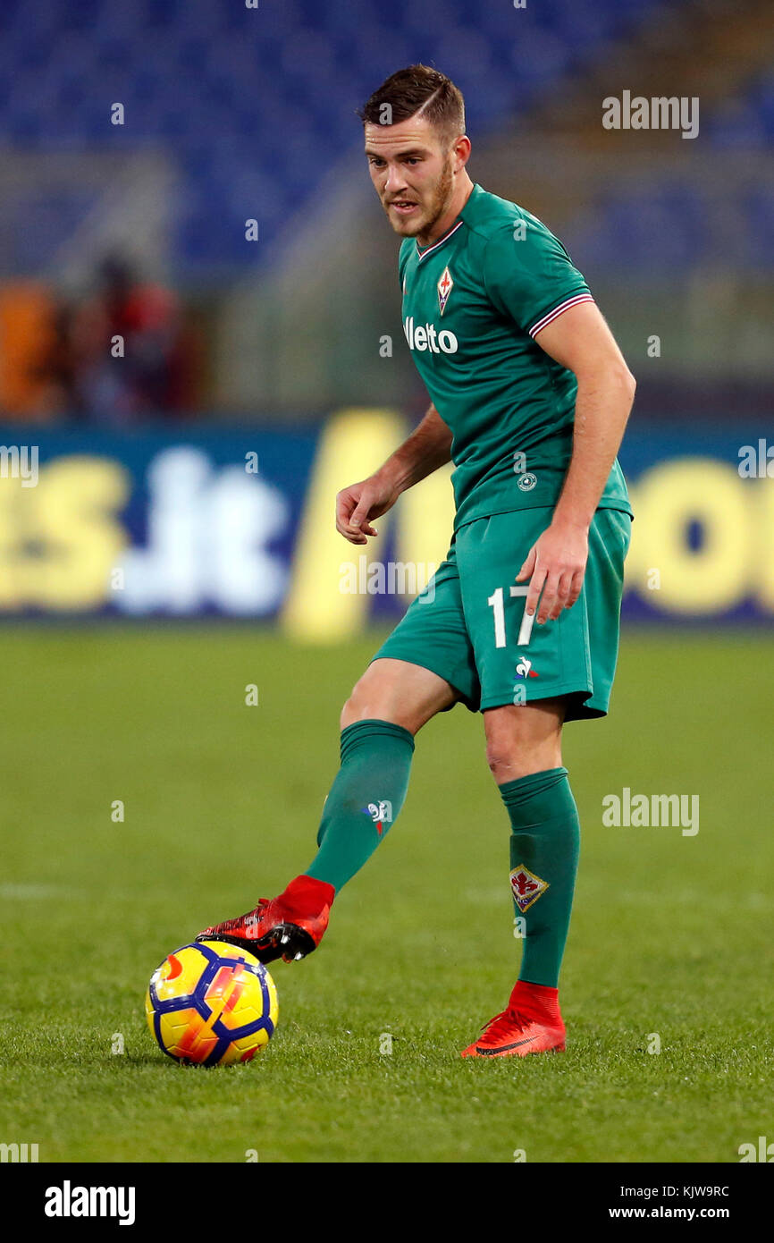 Olympic Stadium, ROME, Italy - 26/11/2017 Jordan Veretout of Fiorentina ...