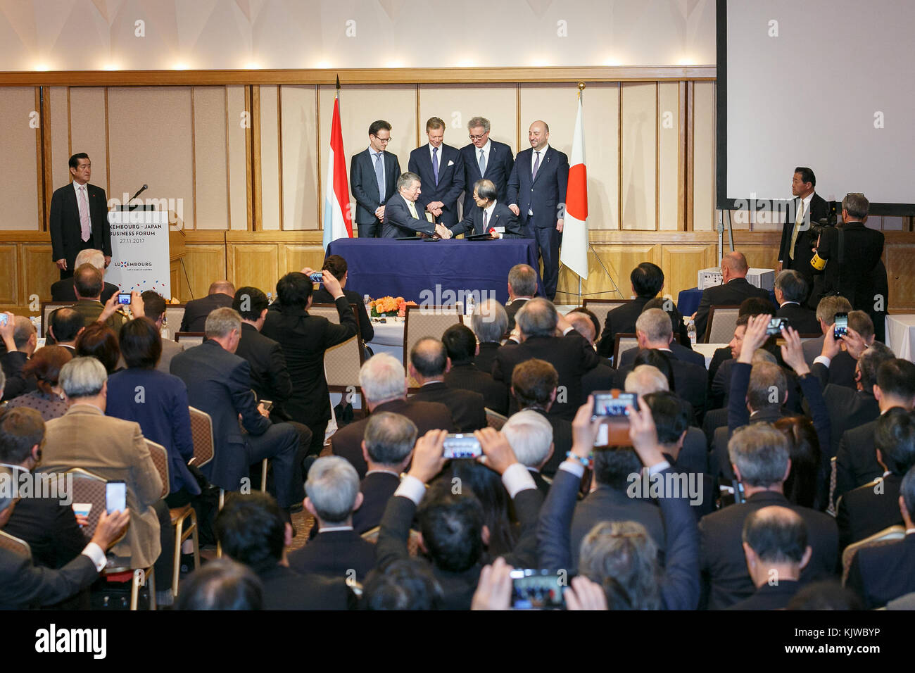 Tokyo, Japan. 27th November, 2017. His Royal Highness the Grand Duke ...