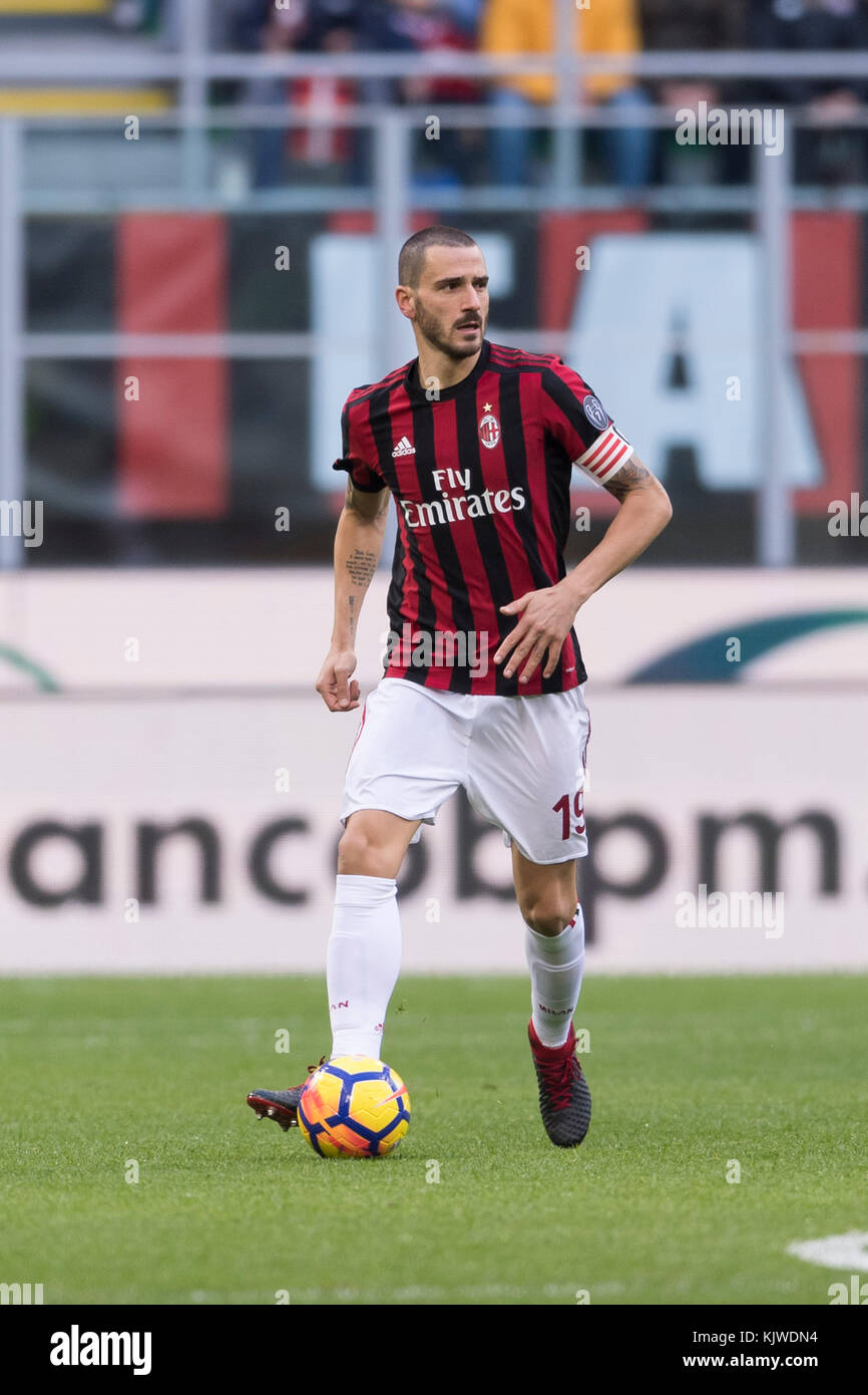 Milan, Italy. 26th Nov, 2017. Leonardo Bonucci (Milan) Football/Soccer ...