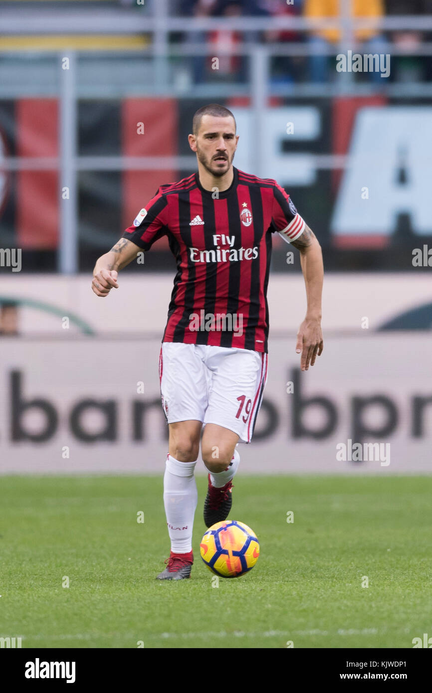 Milan, Italy. 26th Nov, 2017. Leonardo Bonucci (Milan) Football/Soccer ...