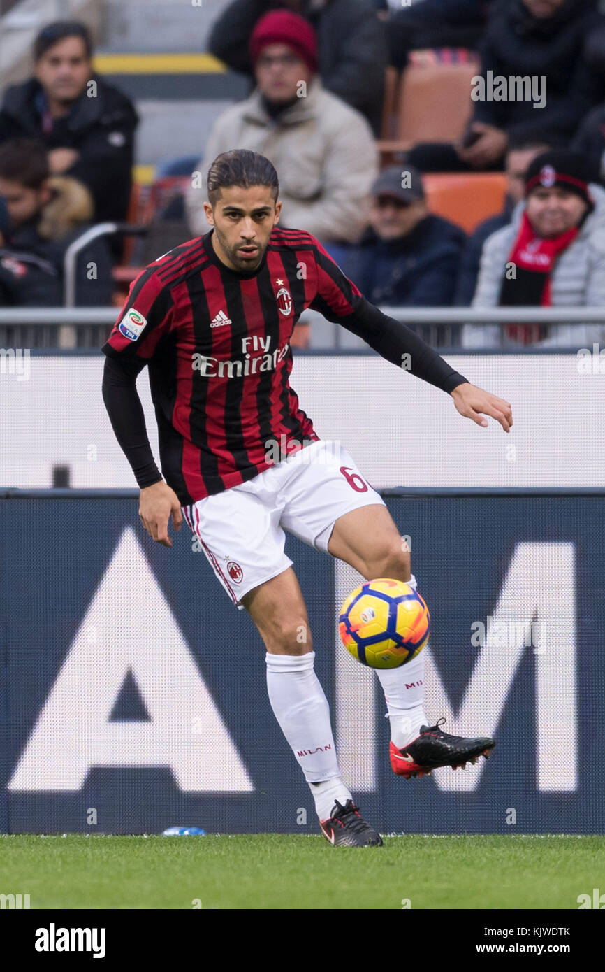 Milan, Italy. 26th Nov, 2017. Ricardo Rodriguez (Milan) Football/Soccer ...