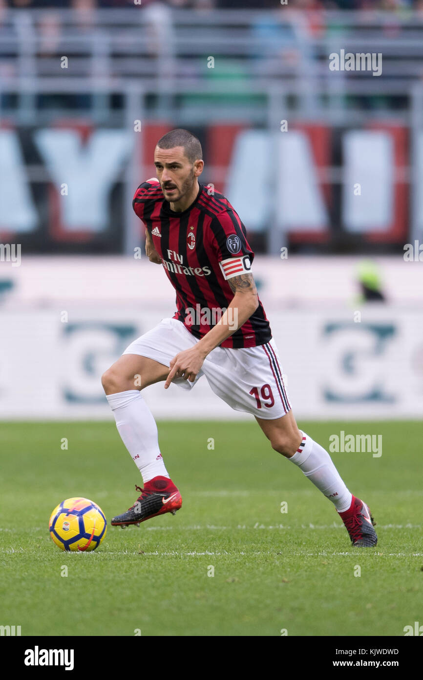 Milan, Italy. 26th Nov, 2017. Leonardo Bonucci (Milan) Football/Soccer : Italian "Serie A" match ...