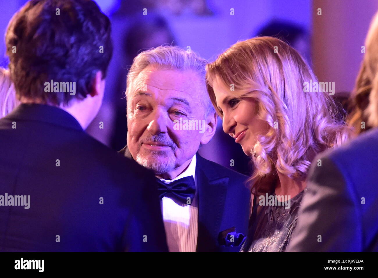 Czech pop music singer Karel Gott receives the Golden Nightingale award ...