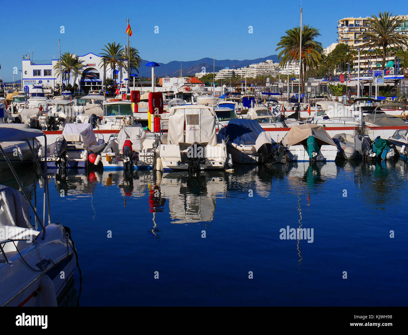 Marina in the stylish resort of Marbella on the Costa Del Sol in ...