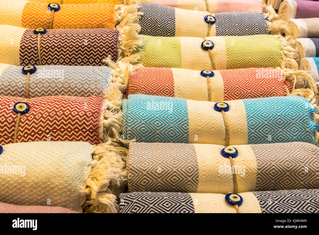 Composed Roll shaped stacked Traditional colorful silk ,cashmere head ...