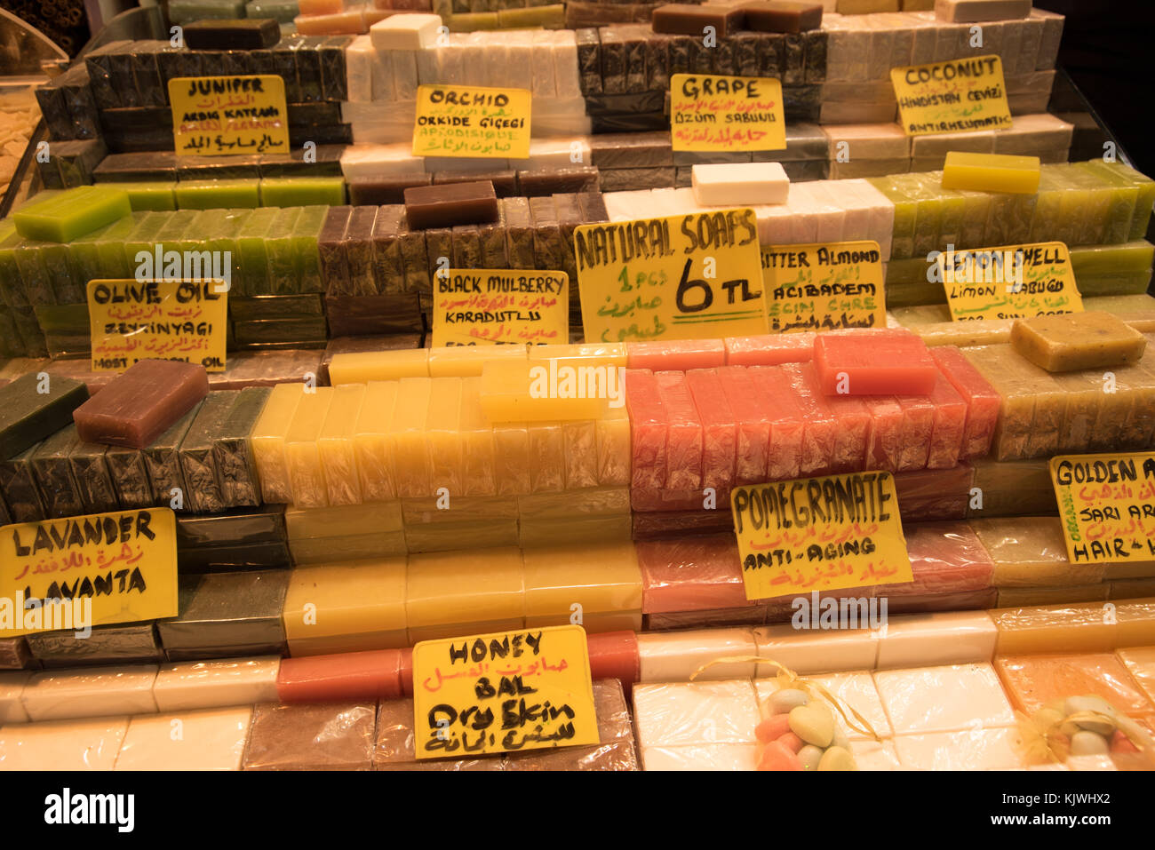 Different kind of Turkish natural handmade fruit soaps for sale in ...