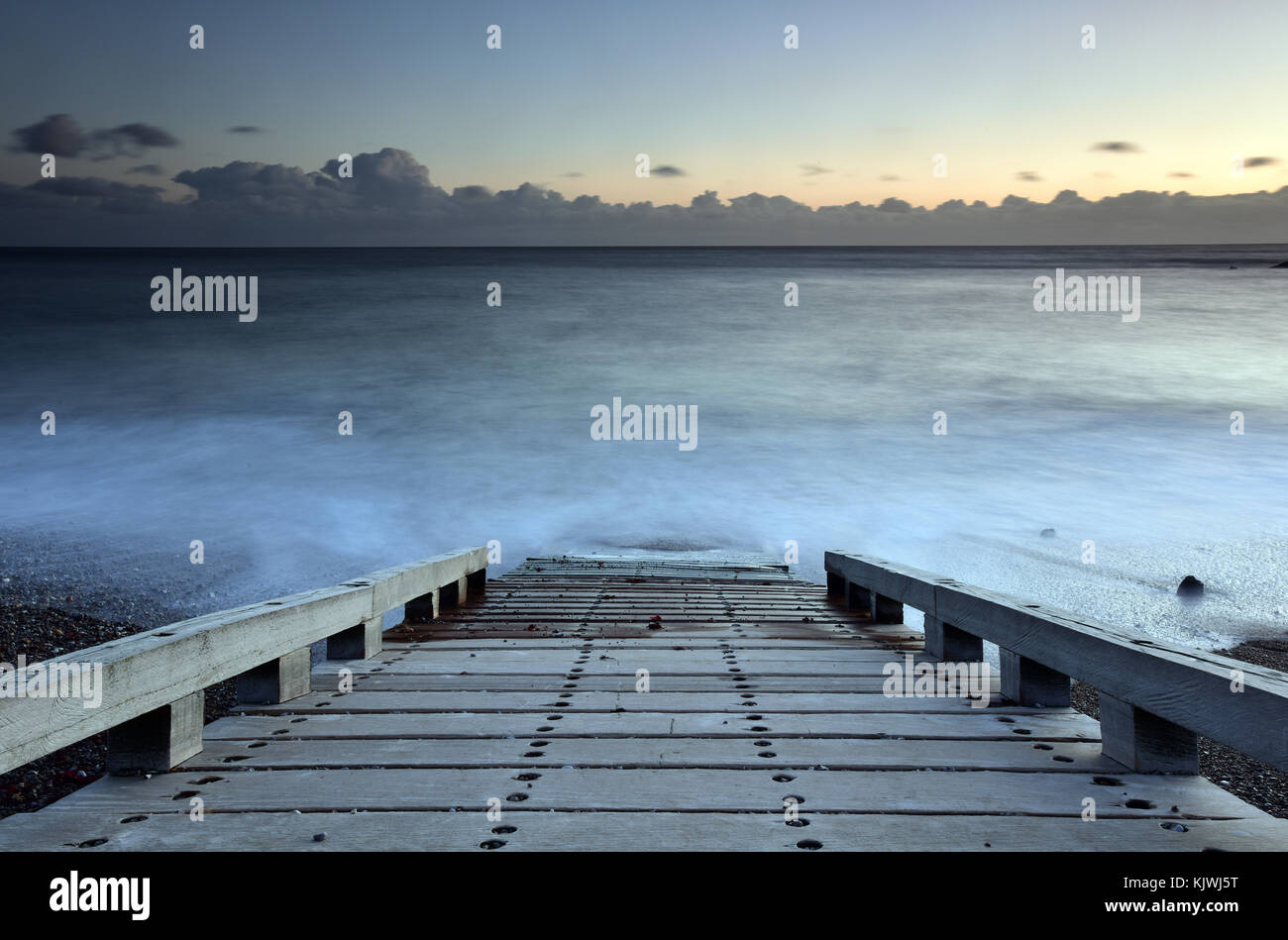 Wooden jetty slipway hi-res stock photography and images - Alamy