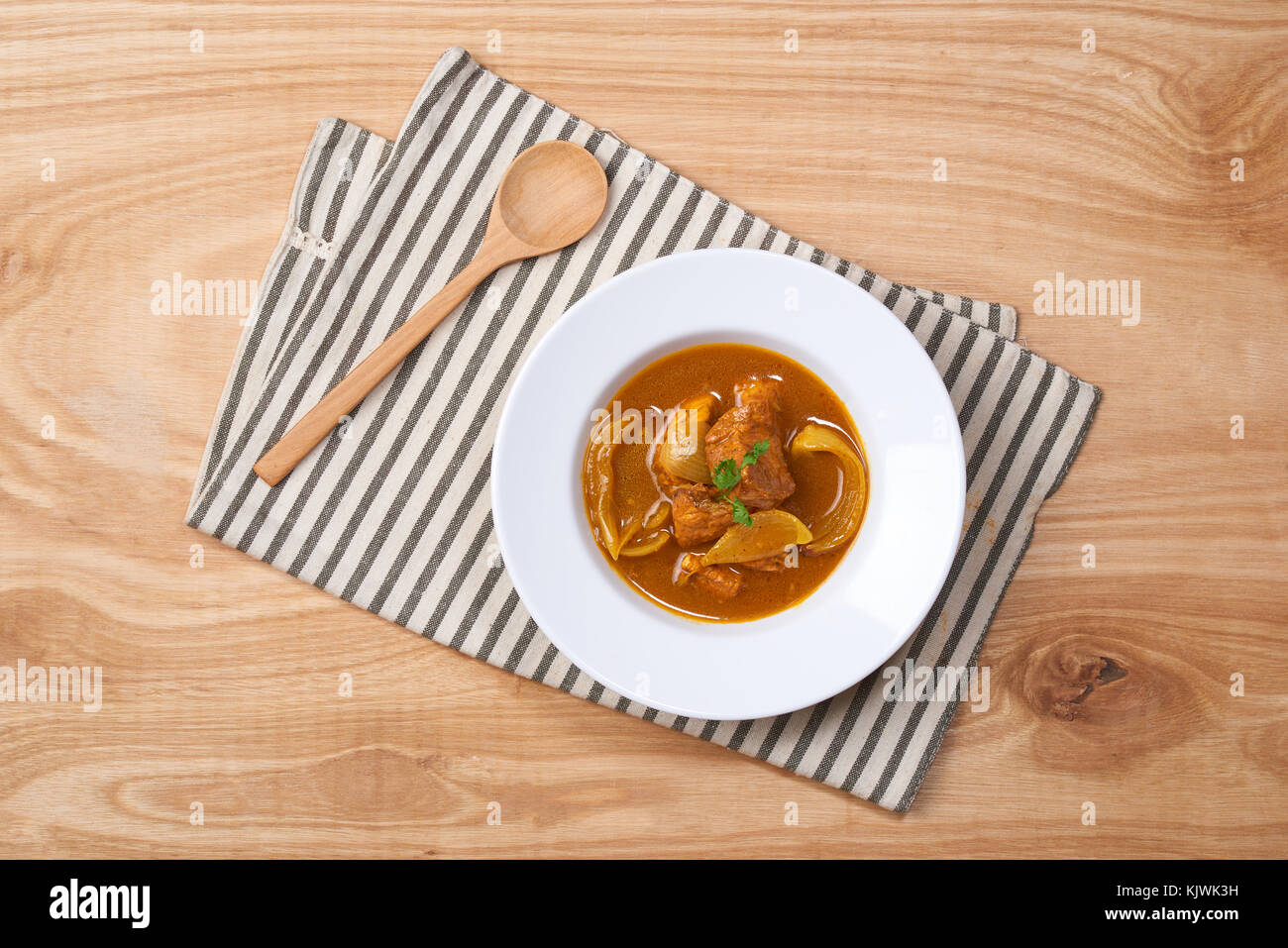 Thai curry dish top view hi-res stock photography and images - Alamy