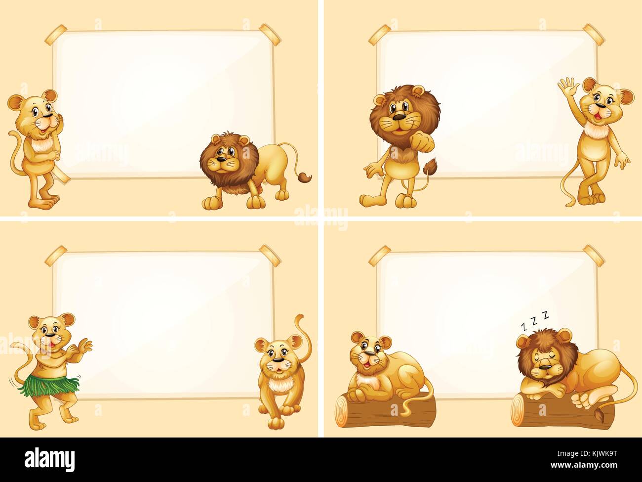 Clipart Lions High Resolution Stock Photography and Images - Alamy