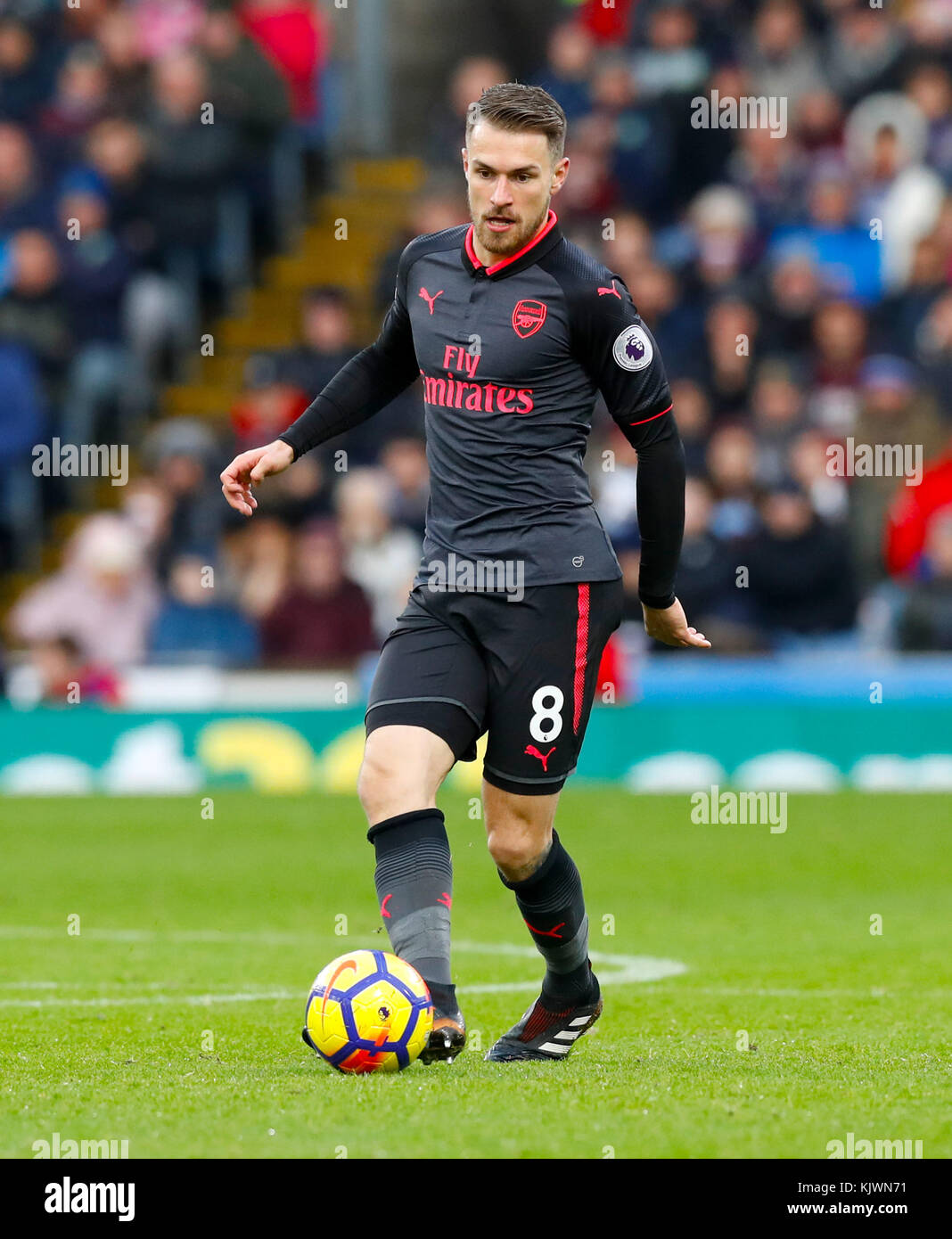 Arsenal's Aaron Ramsey during the Premier League match at Turf Moor ...