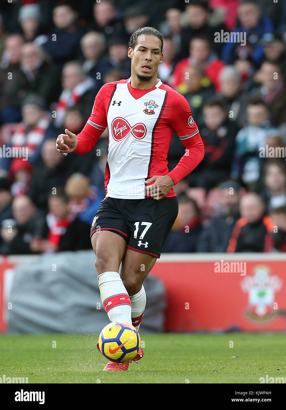 Southampton's Virgil van Dijk during the Premier League match at St ...