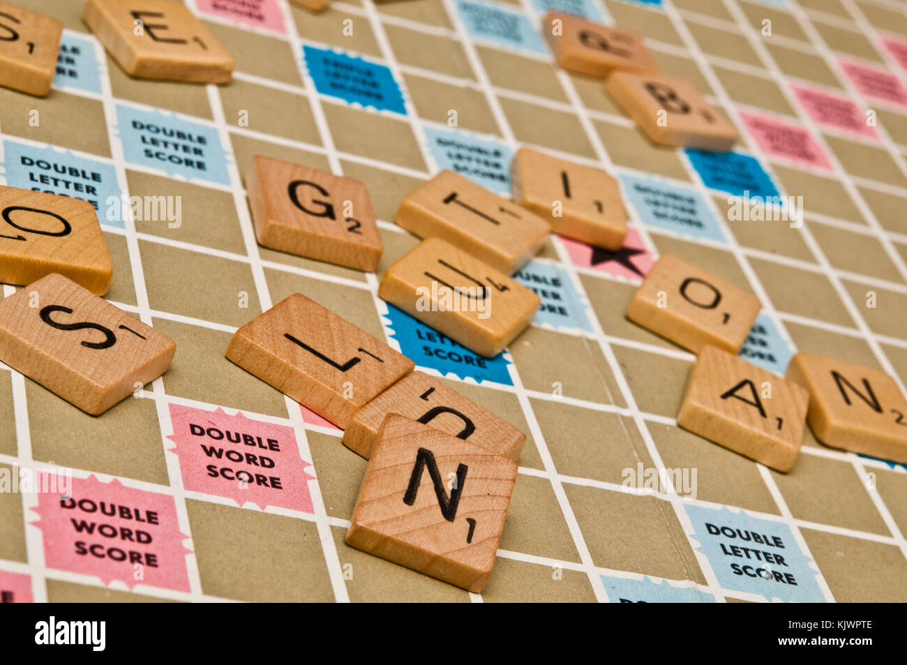 Scrabble Pieces Stock Photos & Scrabble Pieces Stock Images - Alamy