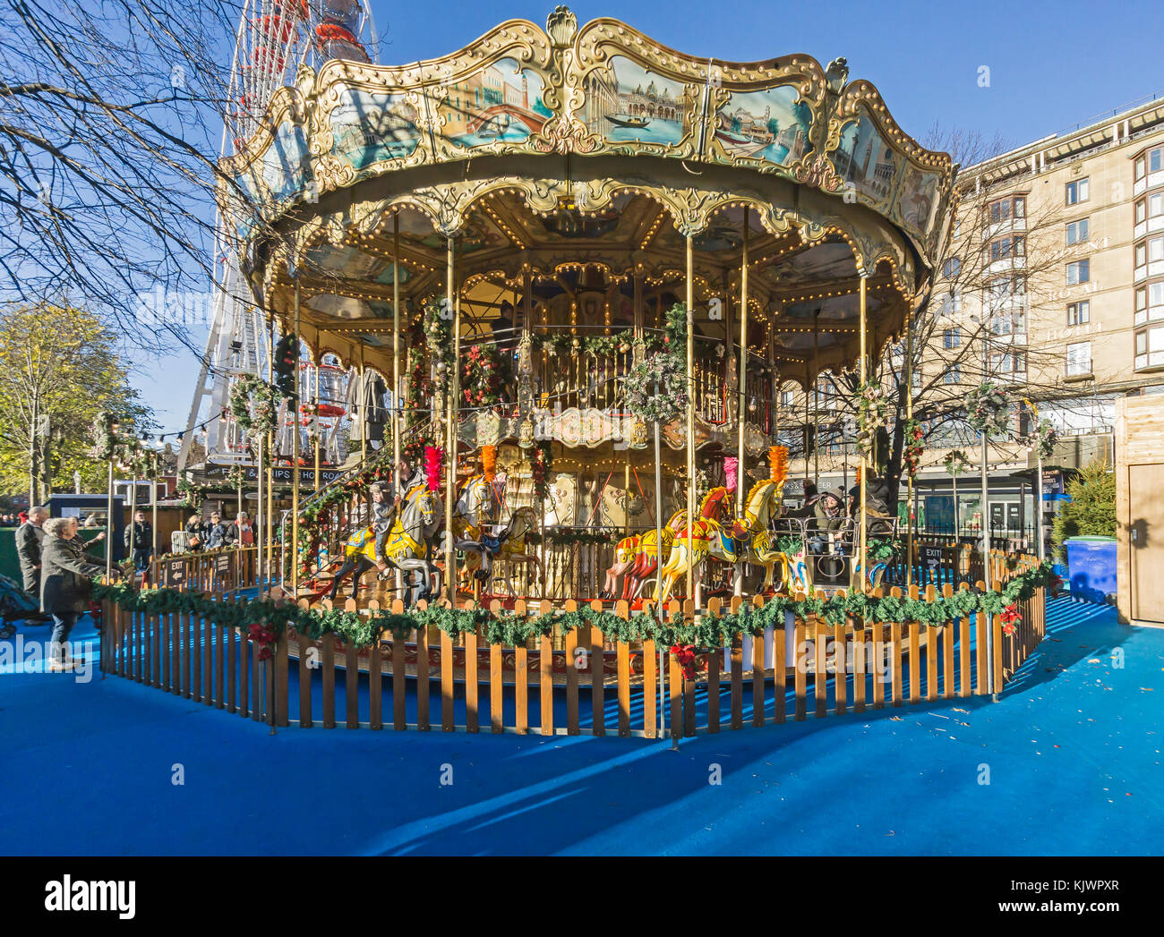 The Carousel at Edinburgh's Christmas in East Princes Street Gardens ...