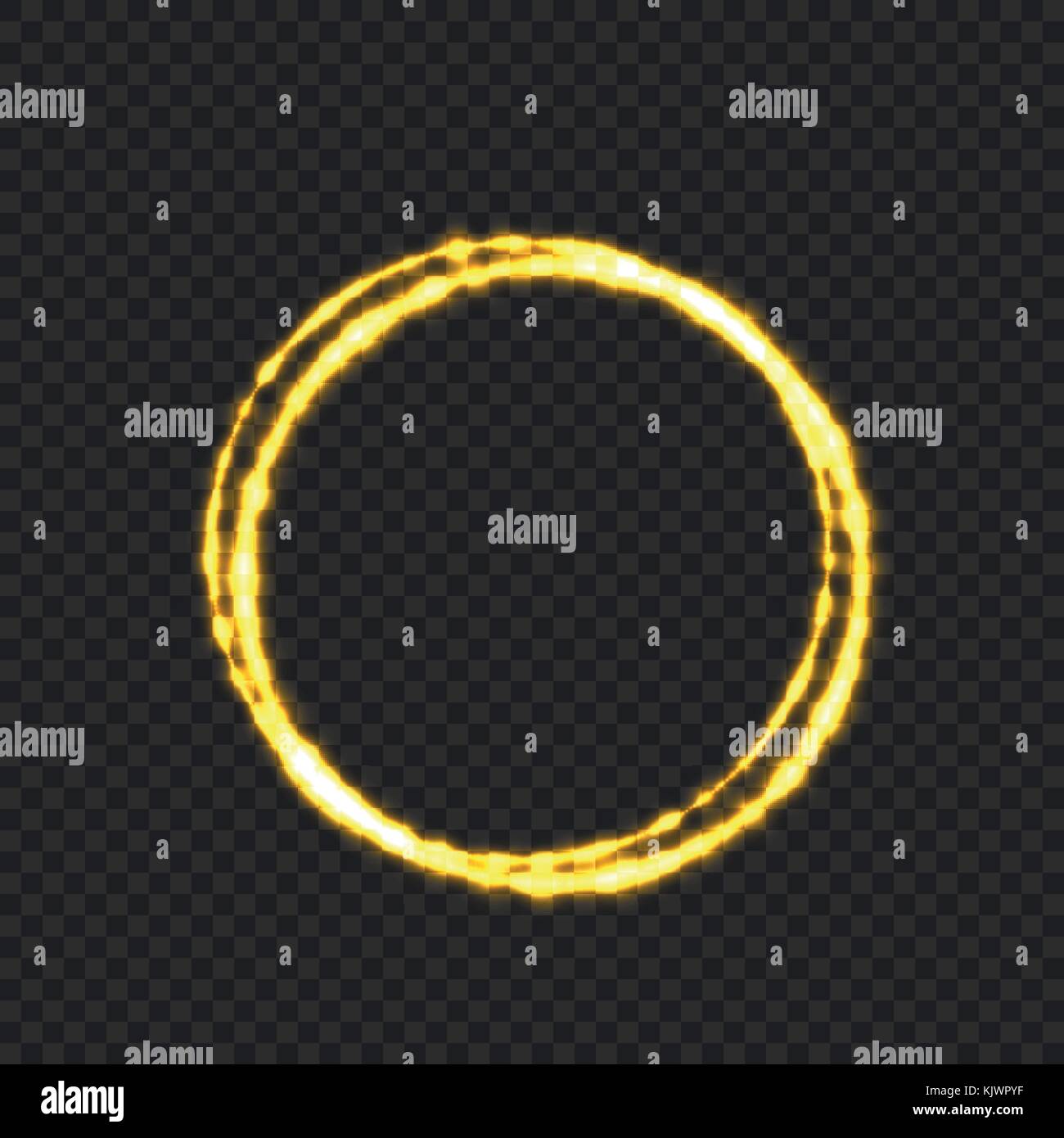 Golden fire ring Stock Vector Image & Art - Alamy