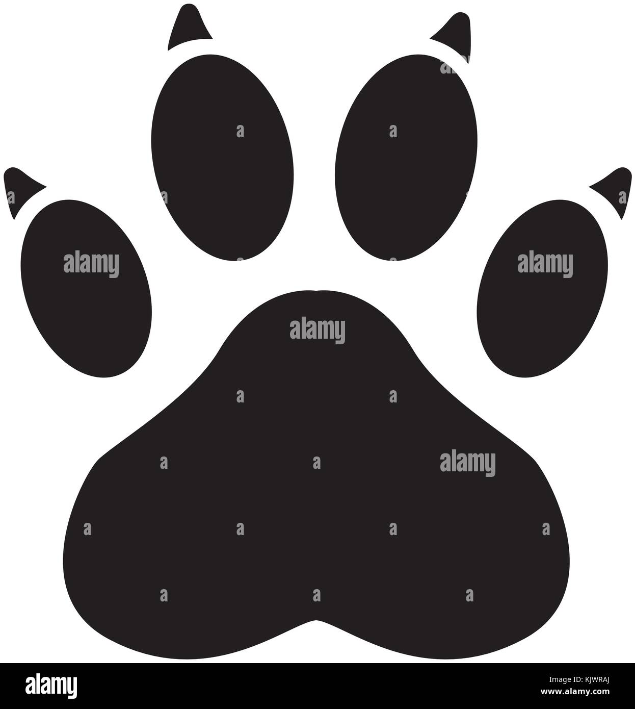 Paw print symbol Stock Vector Image & Art - Alamy