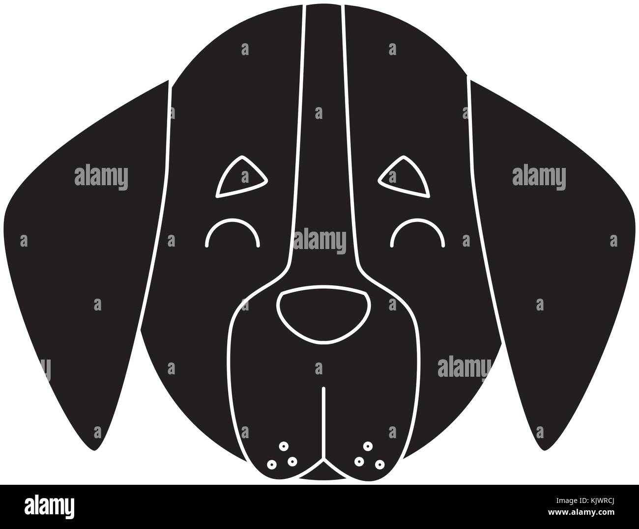 Dog head cartoon Stock Vector Image & Art - Alamy