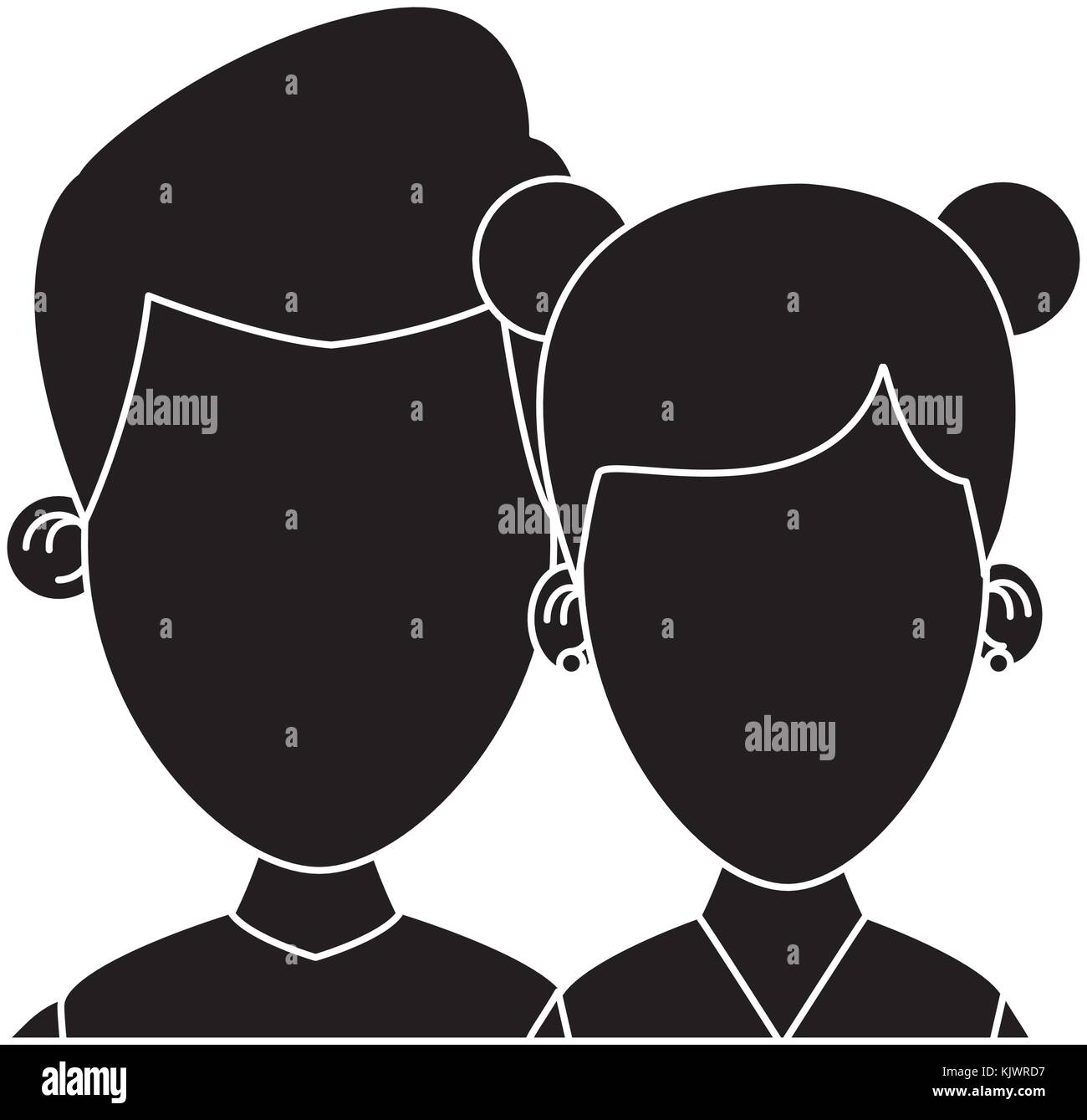 Couple of friends cartoon Stock Vector Image & Art - Alamy
