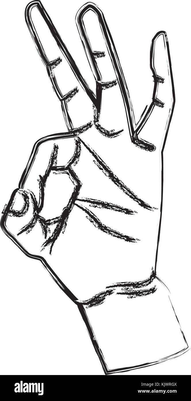 Ok hand symbol pop art Stock Vector Image & Art - Alamy