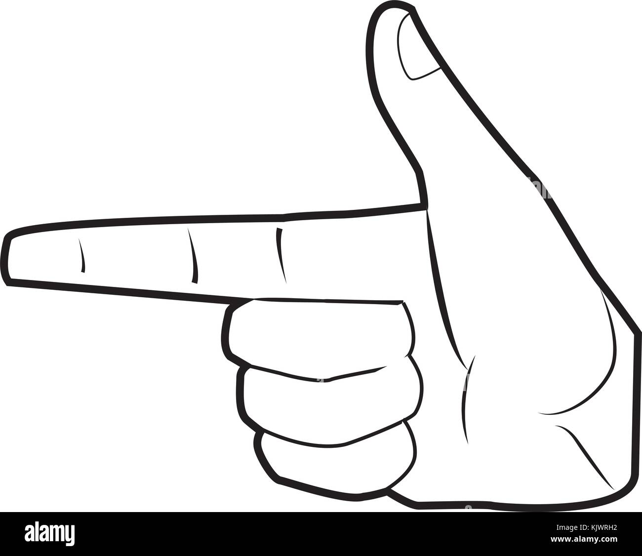 Human hand symbol Stock Vector Image & Art - Alamy