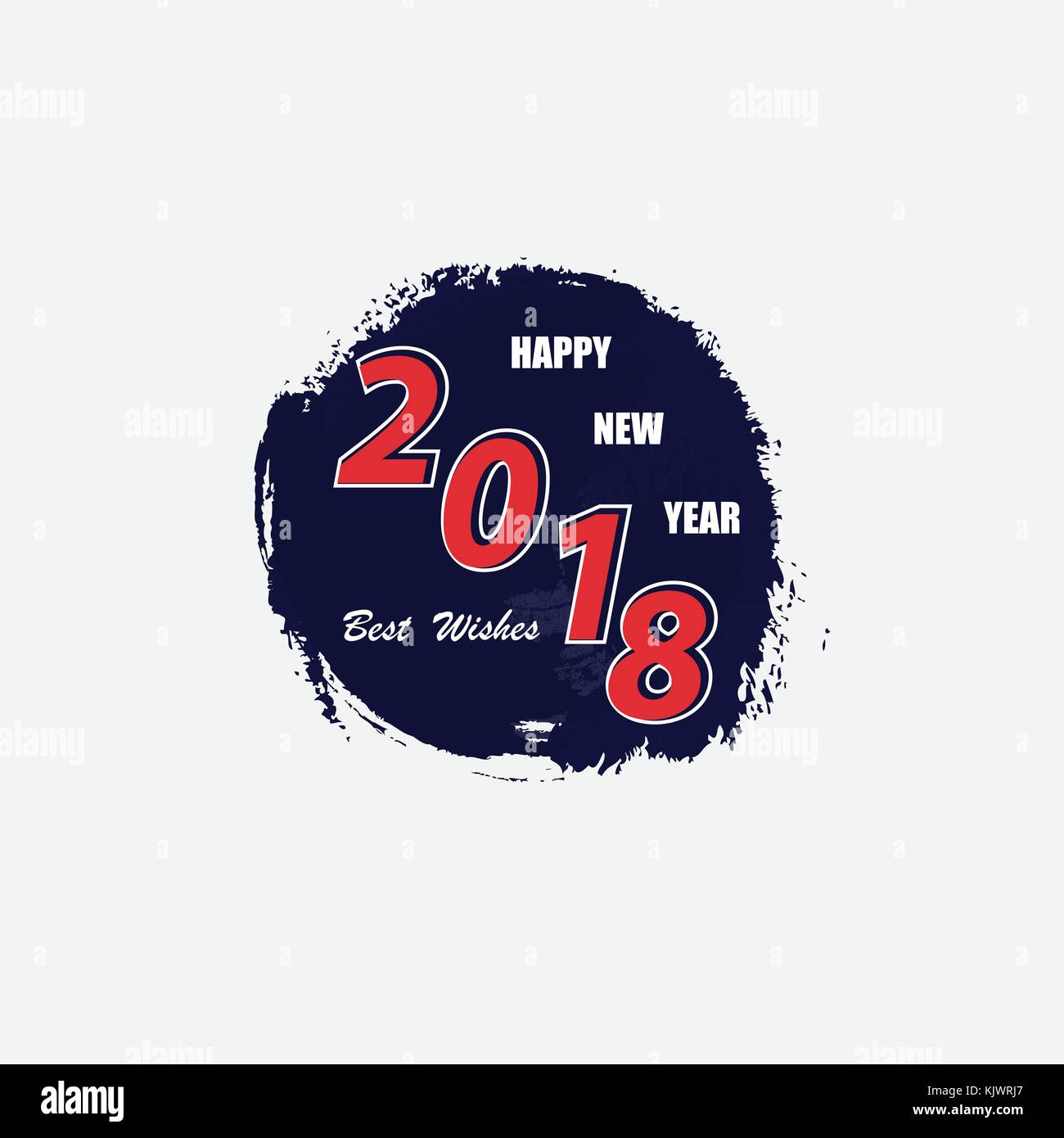 Happy new year 2018 Text Design Vector illustration.Happy new year 2018 ...