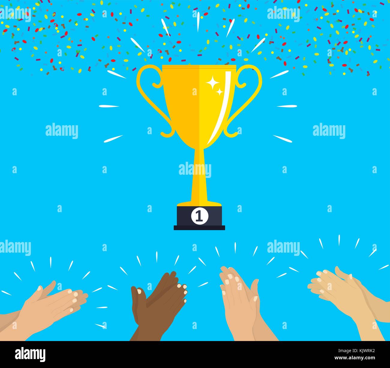 Hands clapping vector hi-res stock photography and images - Alamy