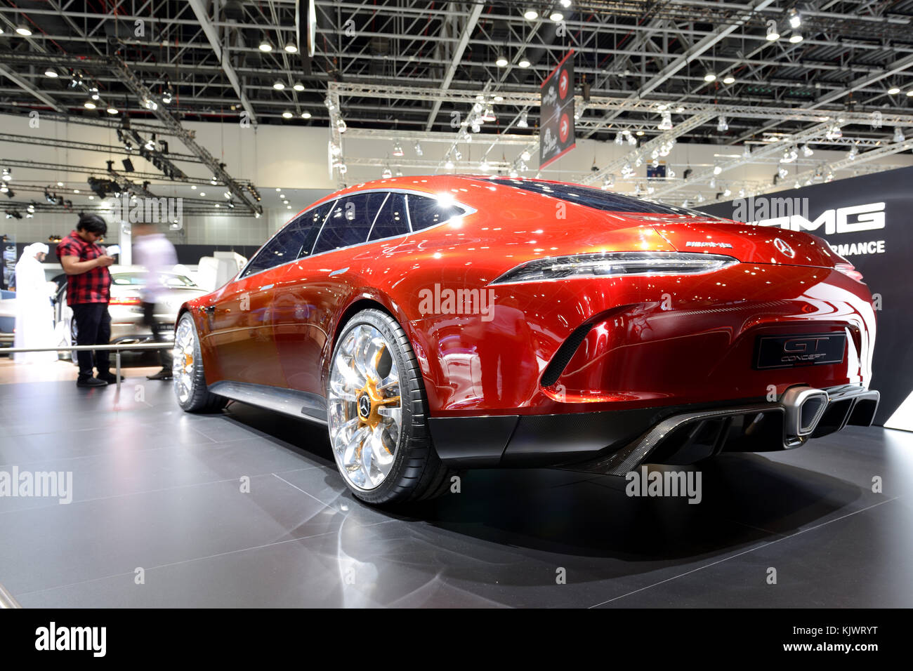 DUBAI, UAE - NOVEMBER 17: The show car Mercedes-AMG GT Concept is on ...