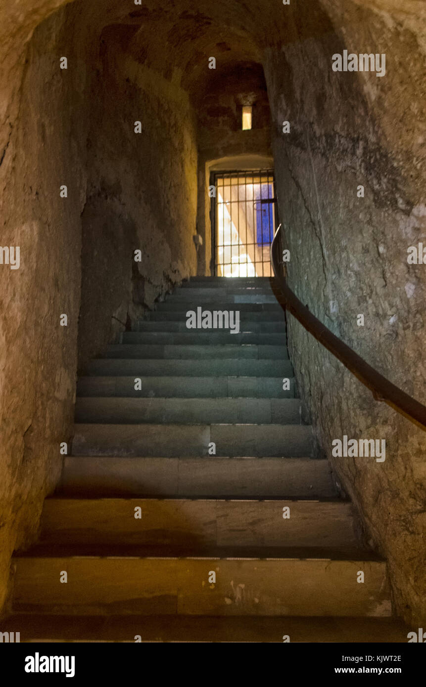 View of the prison of the castle of Otranto Stock Photo - Alamy
