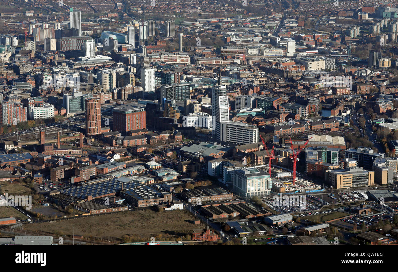 aerial view of Bridgewater Place & Leeds City Centre, UK Stock Photo ...