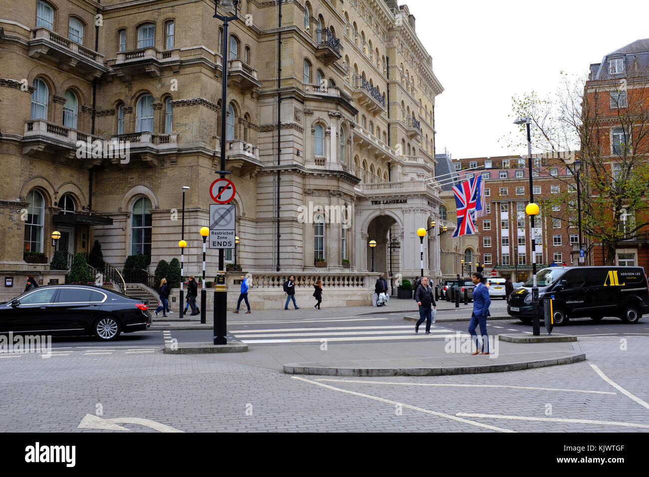 The Langham Hotel, London W1 Stock Photo - Alamy