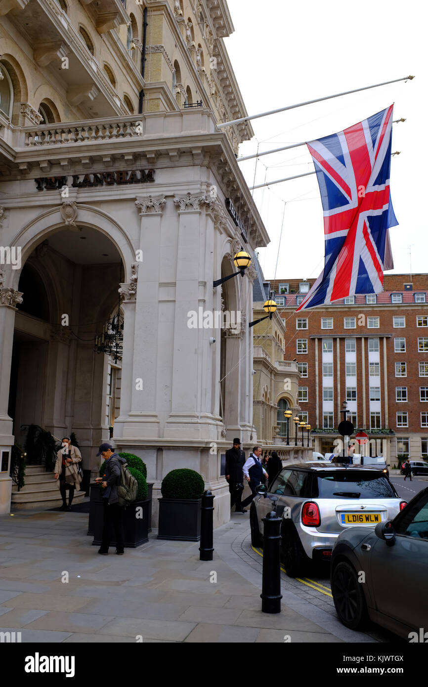 The Langham Hotel, London W1 Stock Photo - Alamy