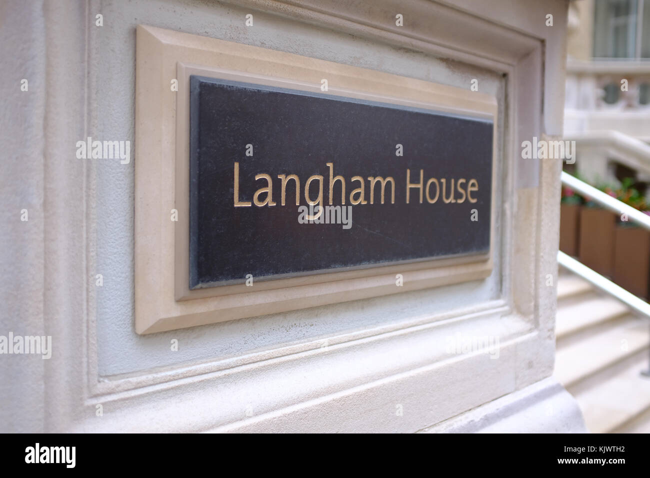 Langham House - Portland Place London Stock Photo - Alamy