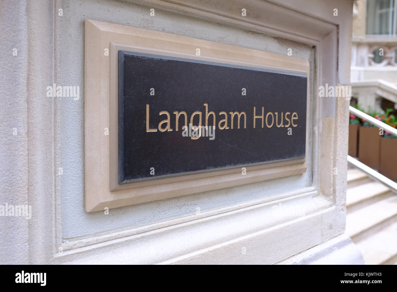 Langham House - Portland Place London Stock Photo - Alamy