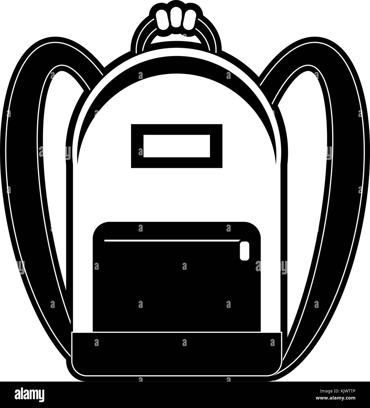 School backpack symbol Stock Vector Image & Art - Alamy