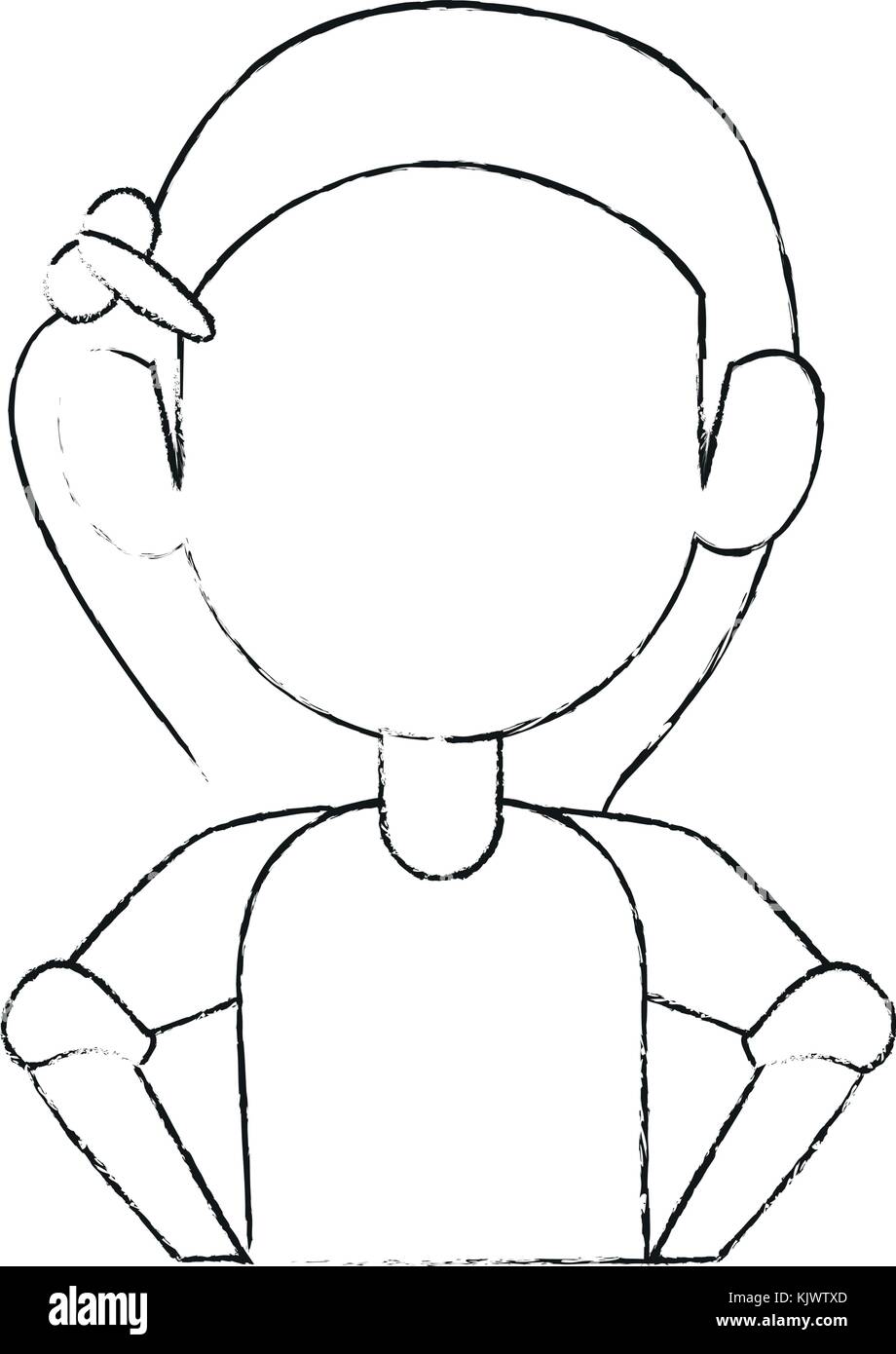 Girl faceless avatar Stock Vector Image & Art - Alamy