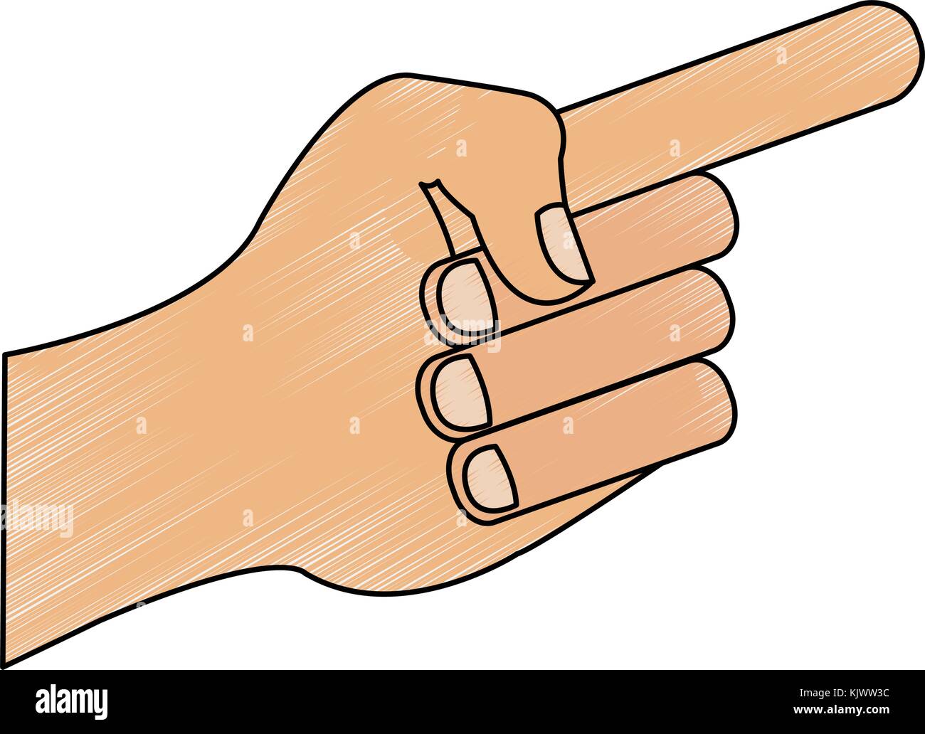 Human hand symbol Stock Vector Image & Art - Alamy