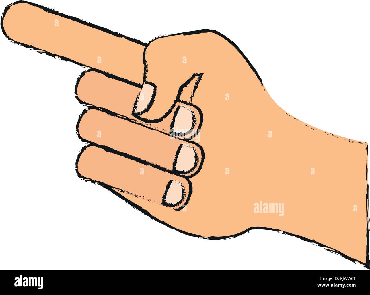 Human hand symbol Stock Vector Image & Art - Alamy
